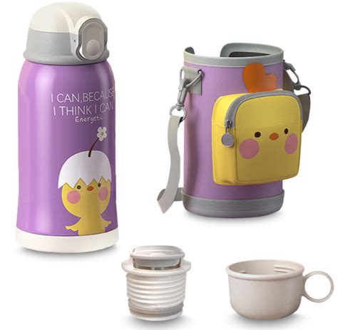 საბავშვო თერმოსი კომპლექტით წიწილა 550მლ