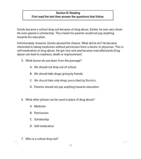 All You Need To Know About The National Standardised Test Sample Questions Inclusive — Pb