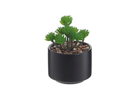 Цветок искусственный в черном горшке Бонсай 802438 купить по цене 590 ₽ в Москве в интернет