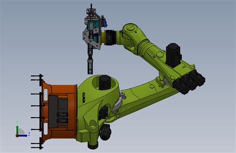 机器人自动钻孔 Solidworks 2014 模型图纸下载 懒石网