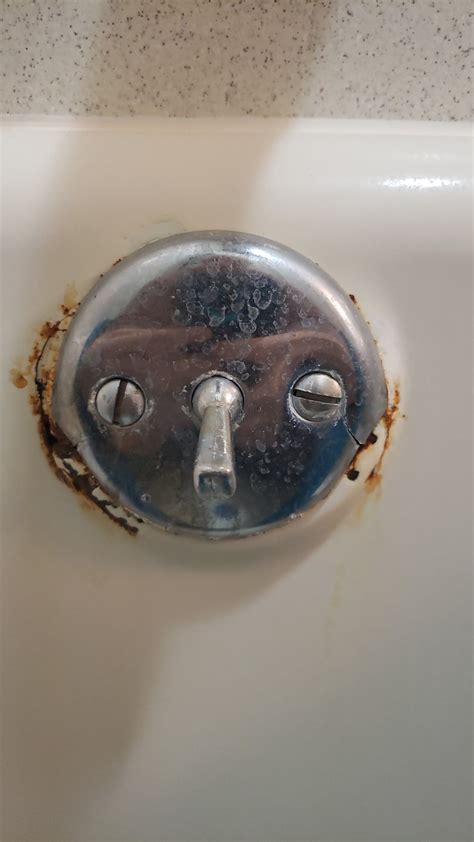 Hi Seeking Help With How To Diy Fix This Rust Around My Tub Lever