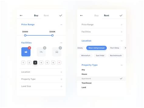 Filters Screen Ux App Design Form Design Web Filters