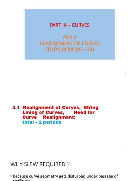 realignment of curve in indian railway pdf curvature