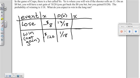 Expected Value YouTube