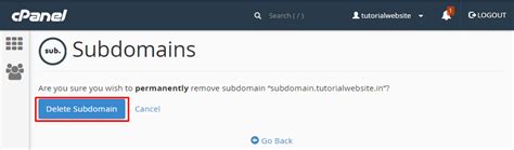 How To Create And Delete Subdomain In CPanel Server