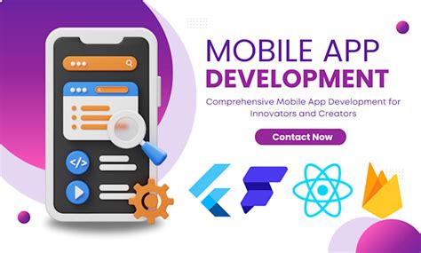 develop beautiful flutter flutterflow and react native apps for android