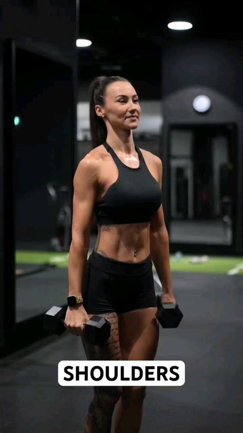 Upper Body Exercises With Dumbbells Shoulder Workout Upper Body Workout Shoulder Workout Women