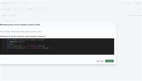 Supabase Policy Auth With Fultterflow · Issue 1712 · Flutterflowflutterflow Issues · Github