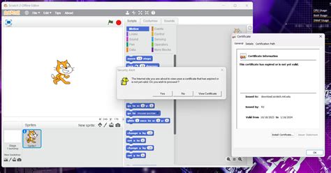 Scratch 2 Has An Expired Certificate Discuss Scratch