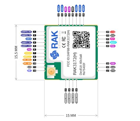 6 Rak3172 Wisduo Lorawan Module Features Stmicro Stm32wl Lora Soc
