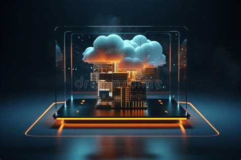 Social Concept Technology Cyber Connect Data Global Networking Cloud Storage Security Symbol