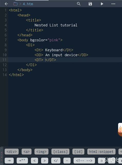Description List Tutorial Hacker Coding Learnhtml Language Html