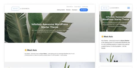 Axio By Generaxion Infinitely Awesome Wordpress Starter Theme