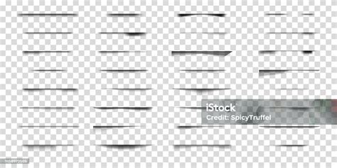 용지 그림자 오버레이 구분선 페이지 가장자리 현실적인 사각형 상자 효과 투명 3d 플라이어 팩 음영 모형 컬렉션입니다 웹 배너에