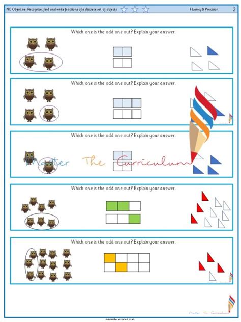 Recognise Find Name And Write Fractions One Third One Fourth Two