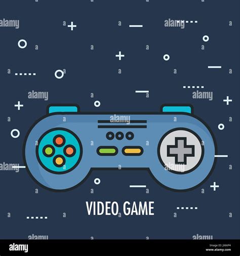 Manette De Jeu Vidéo Pour La Console De Commande Numérique Appareil Vector Illustration Image