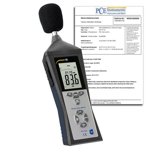 PCE Instruments PCE A PCE A ICA Data Logging Sound Level Meter With ISO Calibration