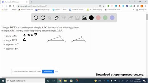 ⏩solved Triangle D E F Is A Scaled Copy Of Triangle A B C For Each… Numerade
