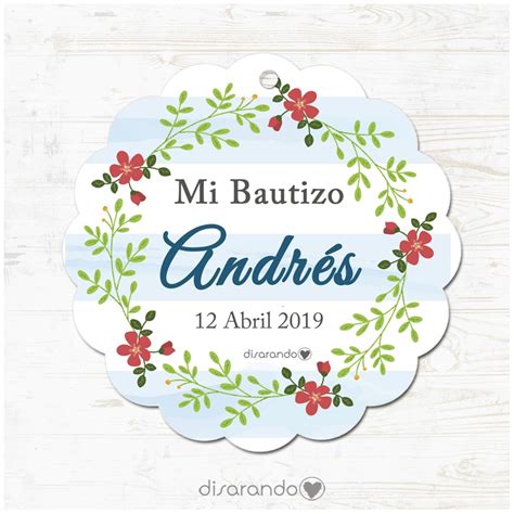 Todo Para Bautizos Etiquetas Pegatinas Detalles Para Invitados