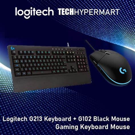 Logitech Gaming Christmas Pack G213 Keyboard G102 Black Mouse With T Box Lightsync Rgb