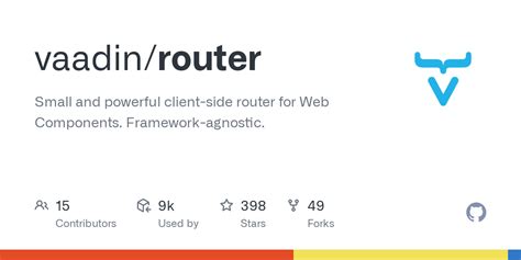 github vaadin router small and powerful client side router for web