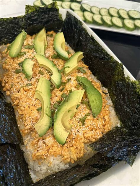 Easy Vegan Sushi Bake With Sriracha Tofu — Plant Powered Livin