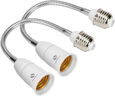 Flexible Light Socket Extender 1 2 3 4Pcs E27 Light Socket Extender