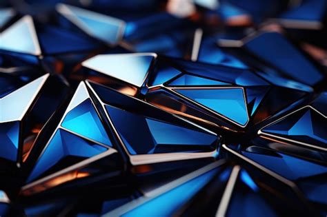 Premium Vector Photo Of Floating Blue Cubes Creating An Abstract