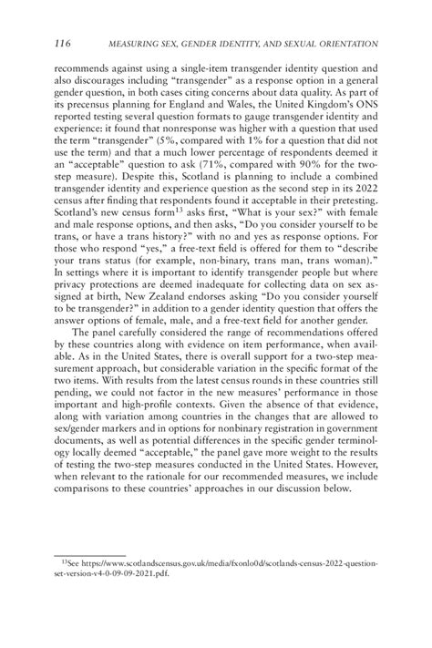 6 Measuring Sex And Gender Identity Measuring Sex Gender Identity And Sexual Orientation