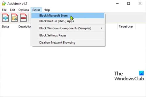 How To Disable Microsoft Store In Windows Using Askadmin App
