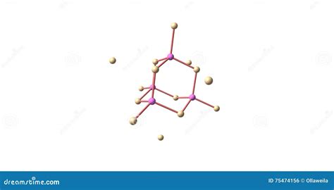 Gallium Arsenide Molecular Structure Isolated On White Royalty Free Illustration Cartoondealer