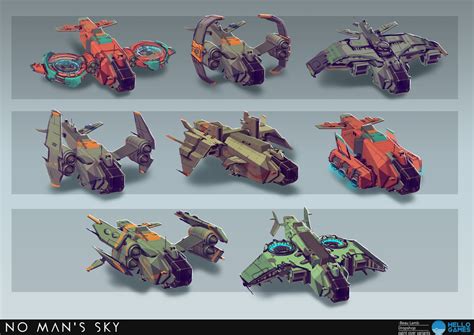 Artstation Nms Spaceships Beau Lamb No Mans Sky No Mans Sky Ships Spaceship Art