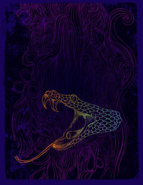 30 Python Black Background Stock Illustrations Royalty Free Vector