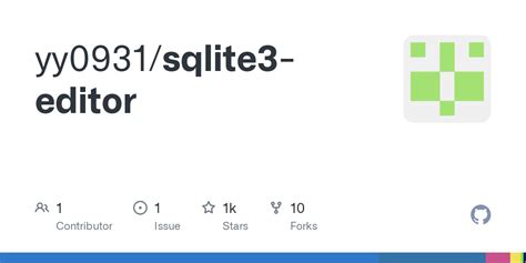 Github Yy0931sqlite3 Editor