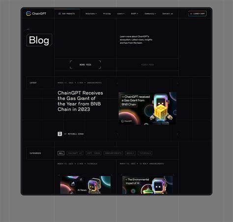 Chaingpt Blockchain Ai Website Behance