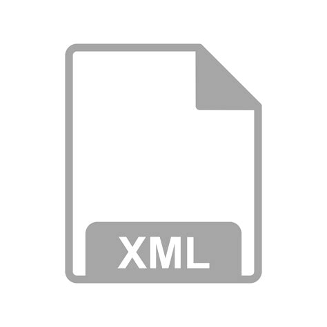vector xml icon 593391 vector art at vecteezy