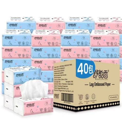 สินค้าใหม่ กระดาษทิชชู่ ยกลัง 1 ลังมี 40 ห่อ 1 ห่อมี 210 แผ่น ไร้ฝุ่น กระดาษเช็ดหน้า ไม่