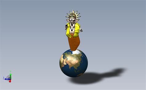 象头王财神 SOLIDWORKS 2011 模型图纸下载 懒石网