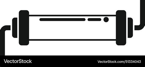 Black Icon Of Horizontal Scroll Bar Royalty Free Vector