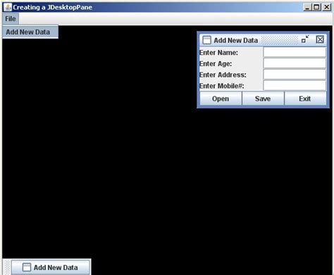 Creating A Jdesktoppane ~ Java Program And Source Code Blog