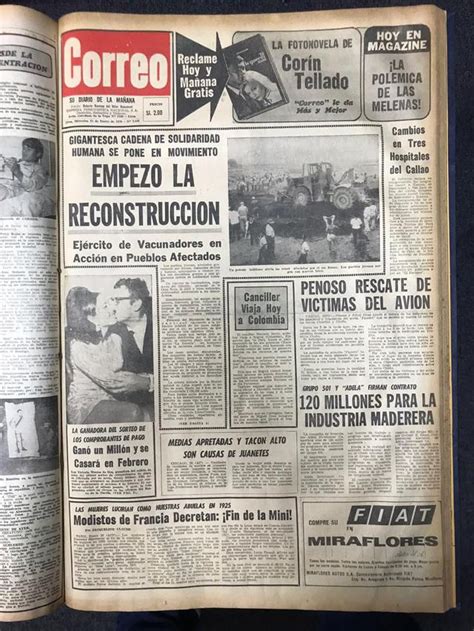Lluvia Torrencial De 1970 Estas Fueron Las Portadas De Correo Sobre