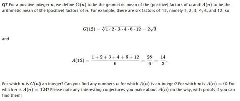 Solved Q7 For A Positive Integer N We Define G N To Be The Chegg Com
