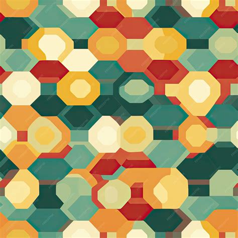 Premium Ai Image Patterns Featuring Repetitive Heptagonal Tessellations