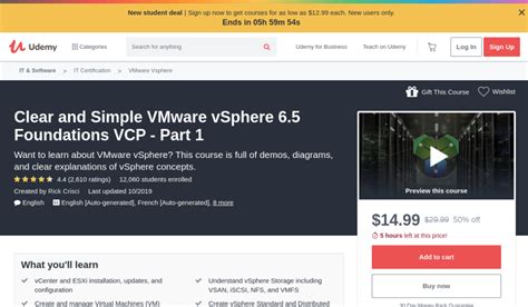 6 Best VMware VSphere Courses Classes And Trainings With Certificate