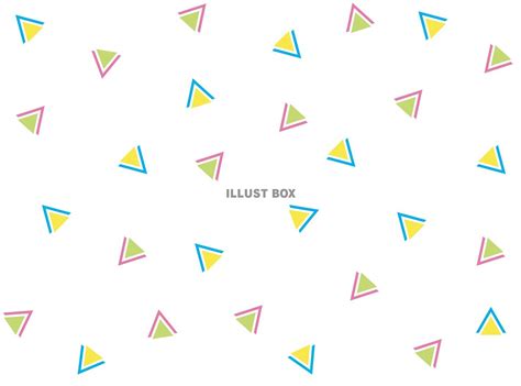 無料イラスト カラフル背景・三角