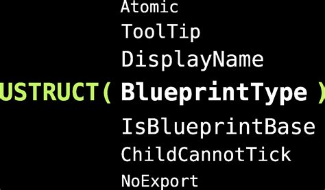 All Ustruct Specifiers · Unreal🌱garden