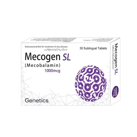 Buy Genetics Mecogen Sl Mecobalamin 1000mcg 30 Ct Online In Pakistan