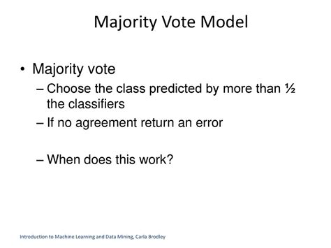 Ensemble Learning Introduction To Machine Learning And Data Mining Carla Brodley Ppt Download