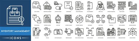 Inventory Management Icon Stock Control Warehouse Management