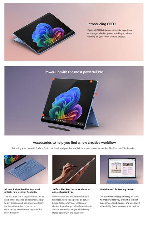 Microsoft Surface Pro Copilot Pc Touchscreen Snapdragon X Gb Gb Black